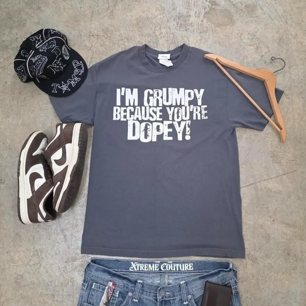 Disney | Shirts | Im Grumpy Because Youre Dopey Walt Disney World ...